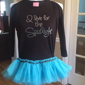 t shirt tutus | Shirts & Tops | Girls L Live For The Spotlight Tutu Top ...